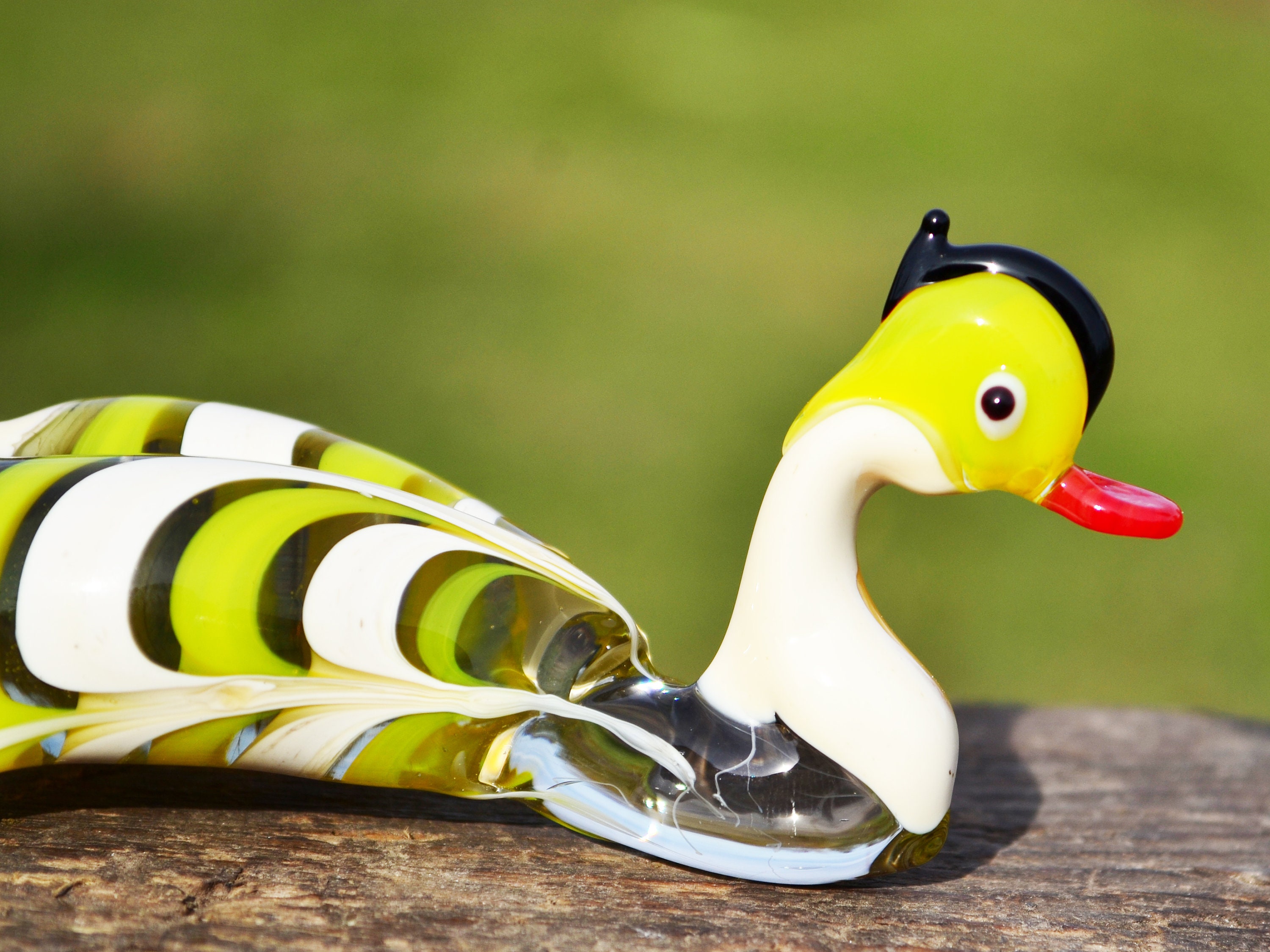 Glass Duck Figure Duck Toy Decor Duck Ornaments Duck - Etsy