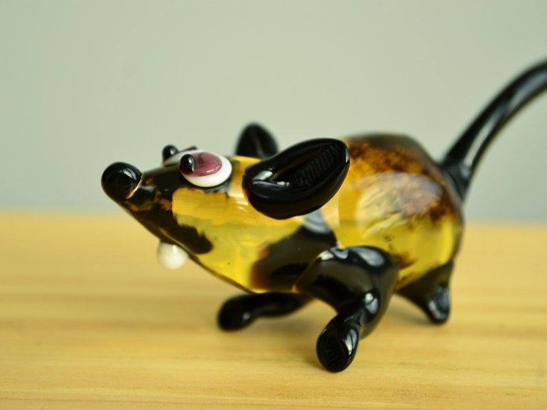 Glass Mouse Figures Sculpture Mouse Figurines Murano Mice - Etsy