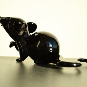 Glass Rat Figurine Rat Animals Glass Rats Sculpture Art Glass | Etsy