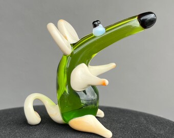Glass Rat Figurine Animals Glass Rats Sculpture Art Glass - Etsy