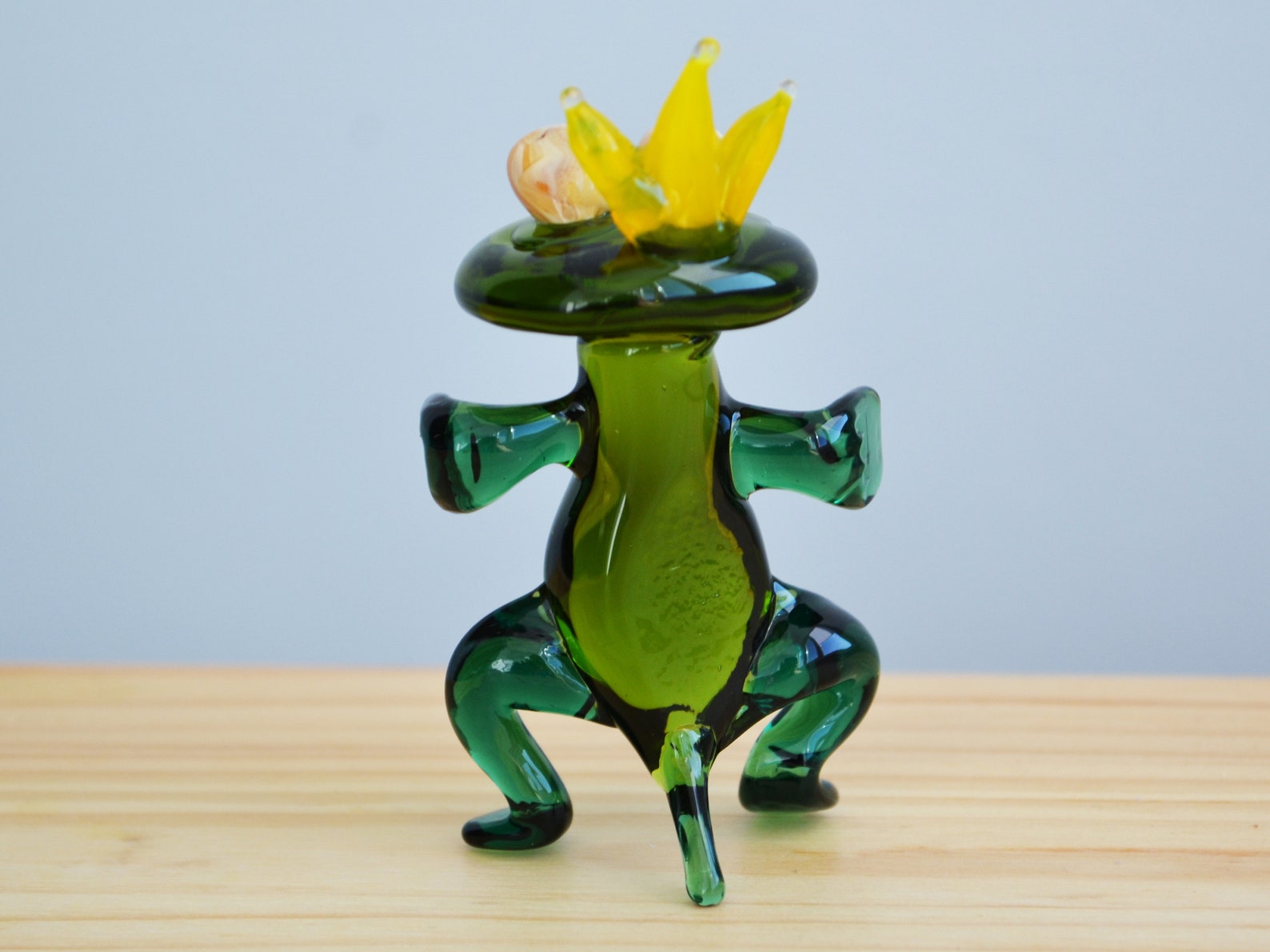 Glass Frog Figurine Animals Glass Frog Sculpture Art Glass Toy - Etsy