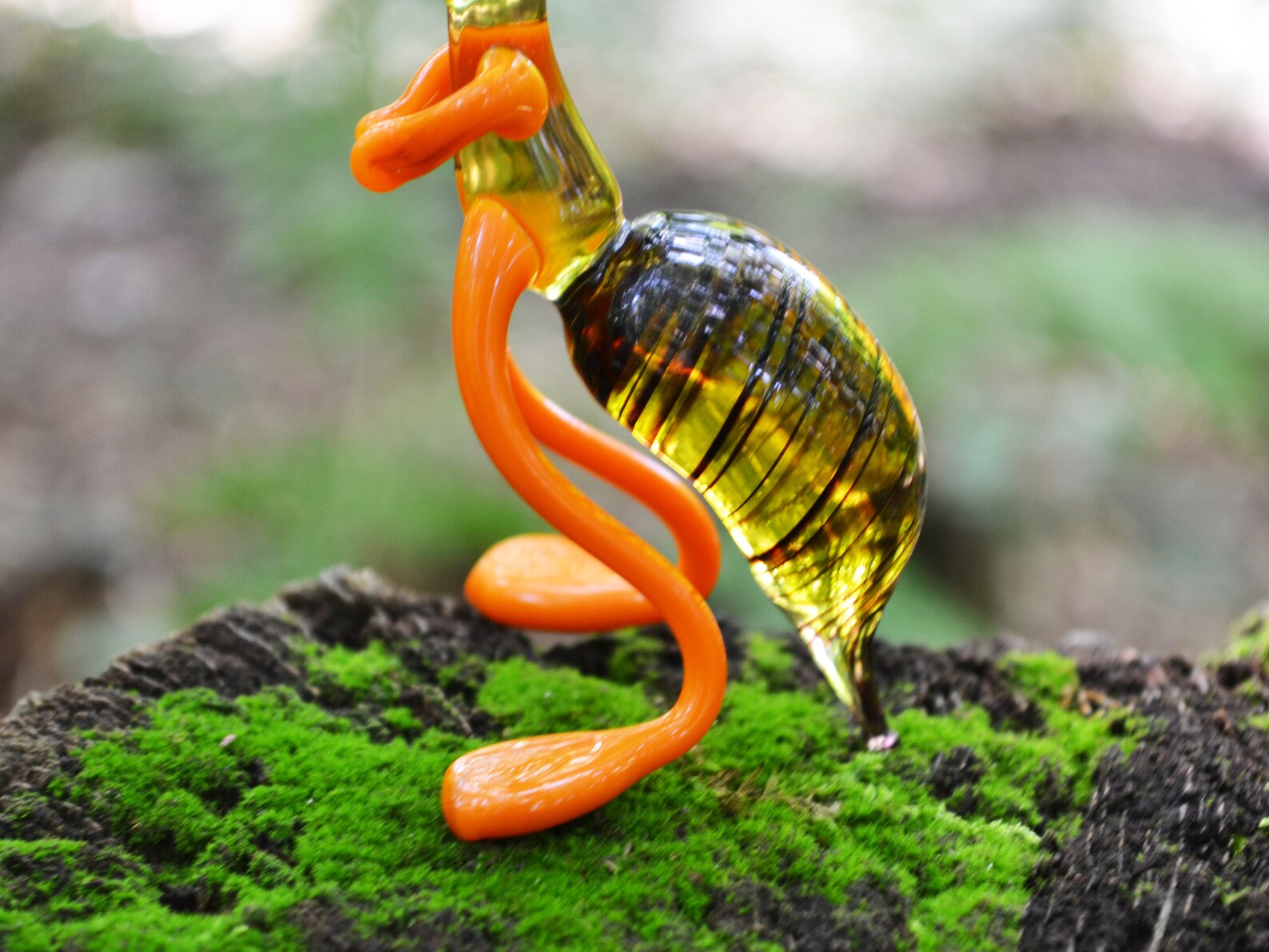 4 Glass Ant Figurine Glass Ant Collectible Figure Orange - Etsy