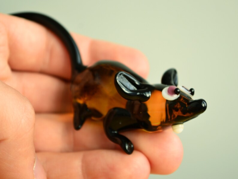 Glass Mouse Figures Sculpture Mouse Figurines Murano Mice - Etsy