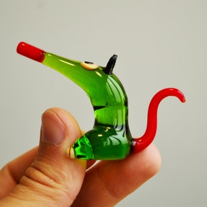 Glass Rat Figure Gifts for Moms Glass Rat Figurine Animals - Etsy