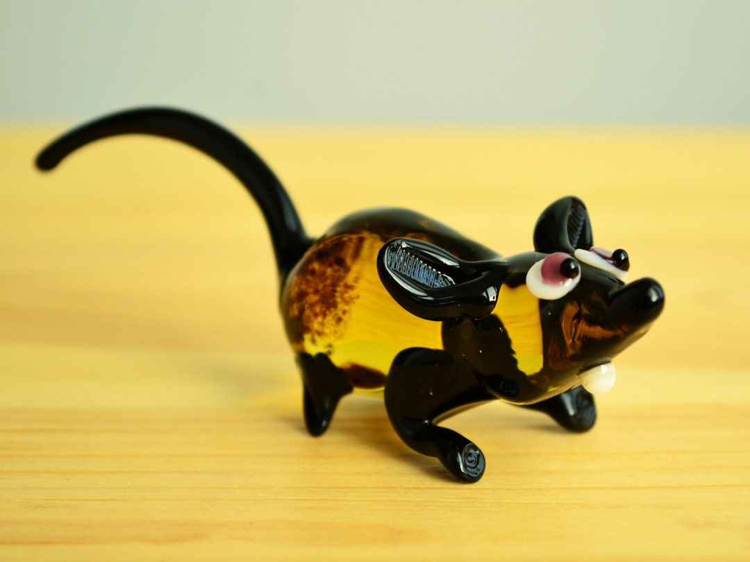Glass Mouse Figures Sculpture Mouse Figurines Murano Mice Animals Mouse ...