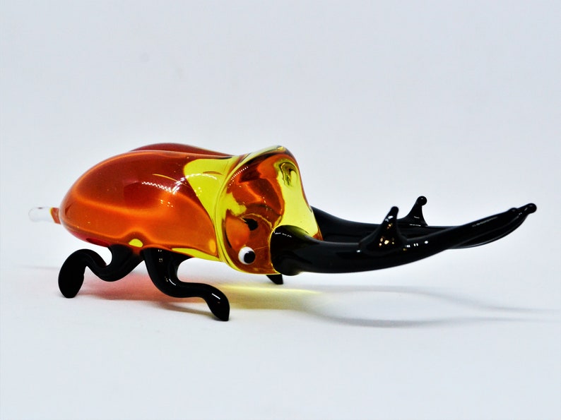 Red Glass Bug Figurine Animals Bug Miniature Artglass Blown - Etsy