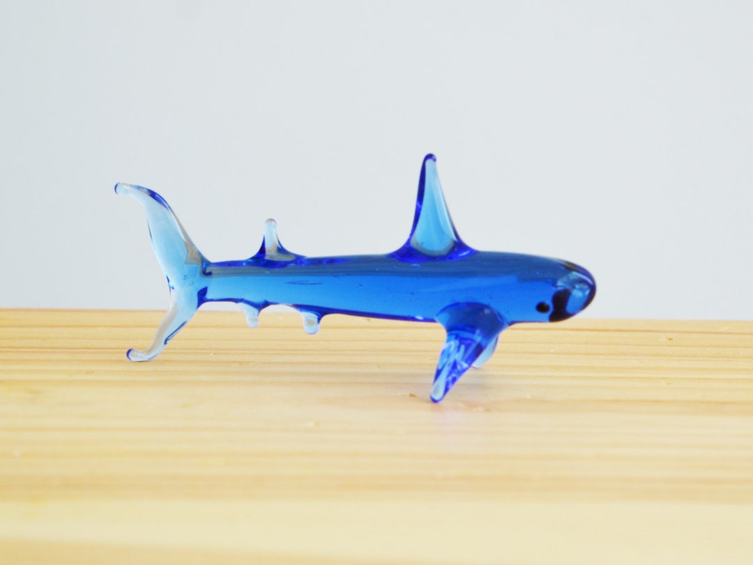 Small Glass Shark Sculpture Shark Statue Glass Shark Figurines - Etsy