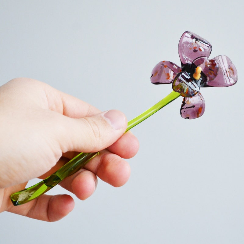 Glass Flower - Etsy