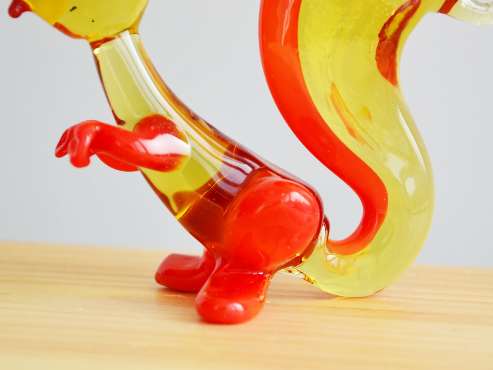 Orange Glass Squirrel Figurine Animals Glass Squirrel Orange | Etsy