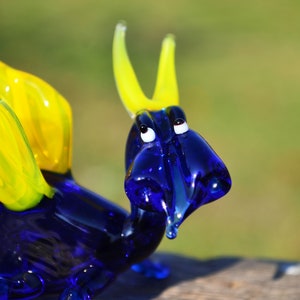 Collectible Dragon Glass Figurines Dragon Sculpture Artisan | Etsy