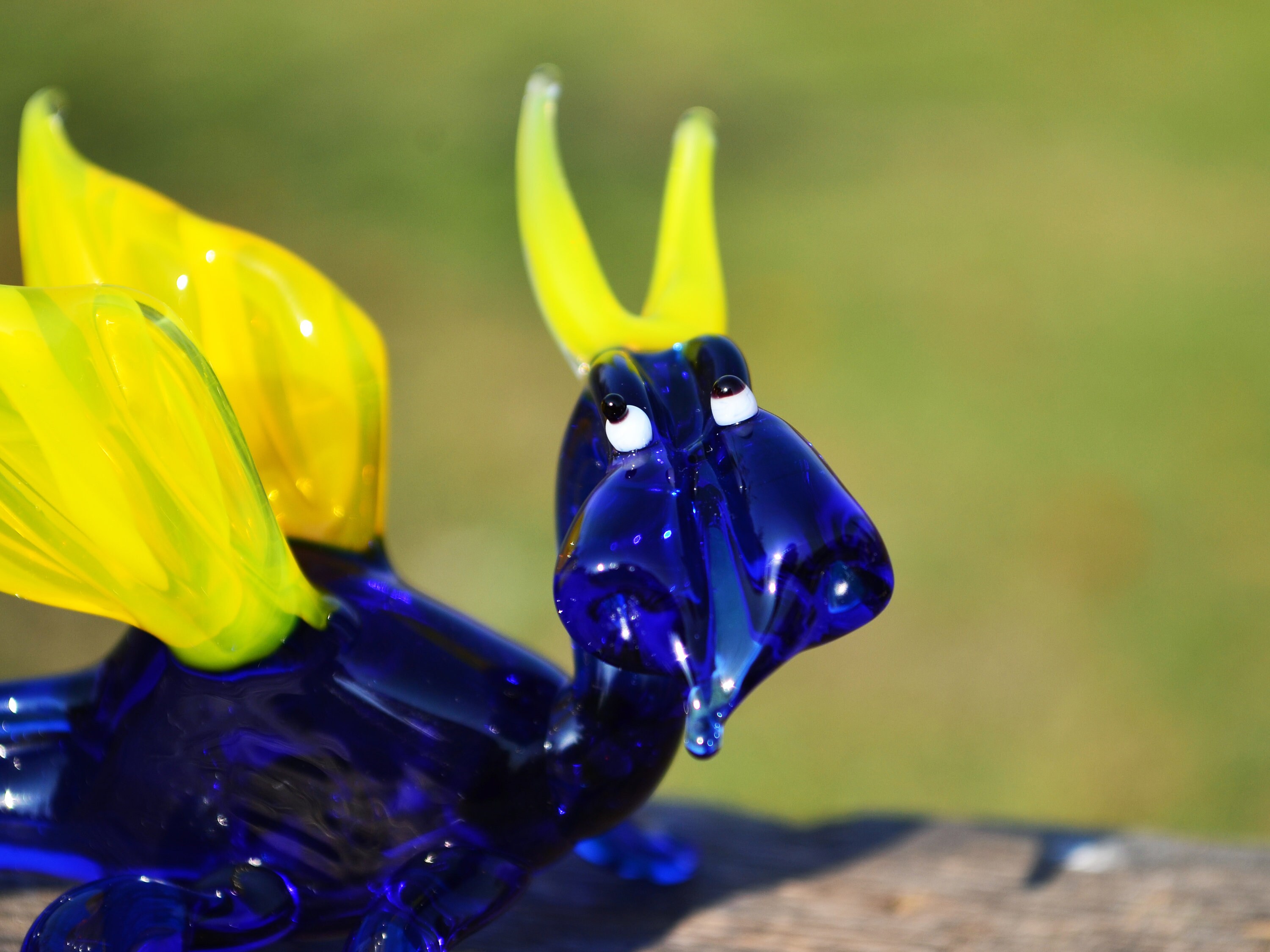 Collectible Dragon Glass Figurines Dragon Sculpture Artisan | Etsy