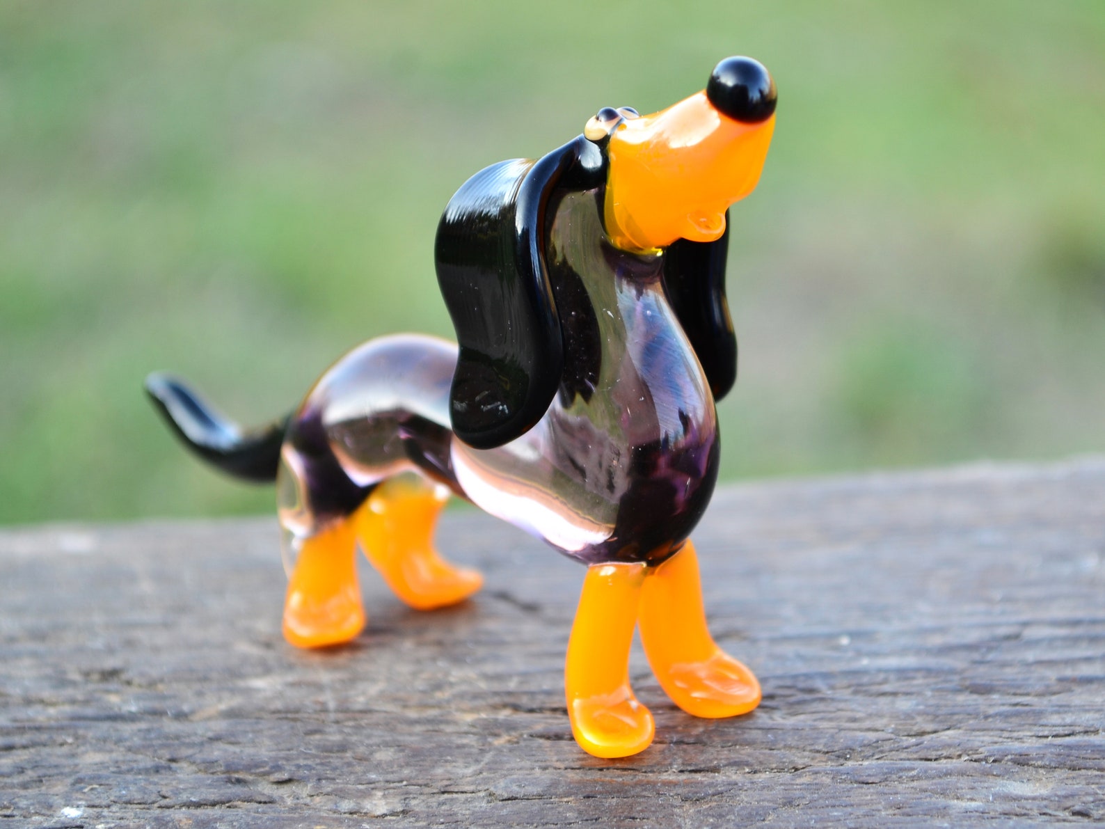 Glass Dog Ornaments Glass Dog Badger Glass Dog Craft Glass - Etsy
