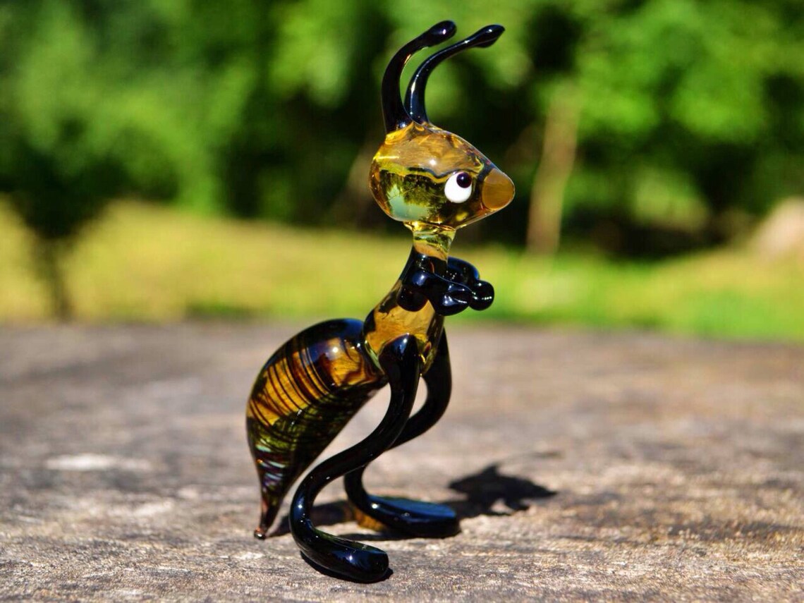Glass Ant Figure Animal Collectible Figurine Doll House Ant - Etsy