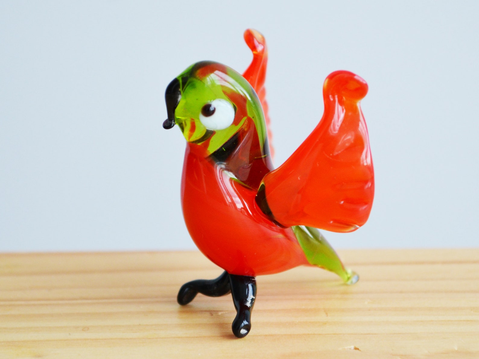Red Parrot Figurine for Decoration Parrot Statue Decor Artwork - Etsy