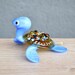 Blue Glass Turtle Figurine Animals Glass Turtles Sculpture Art - Etsy