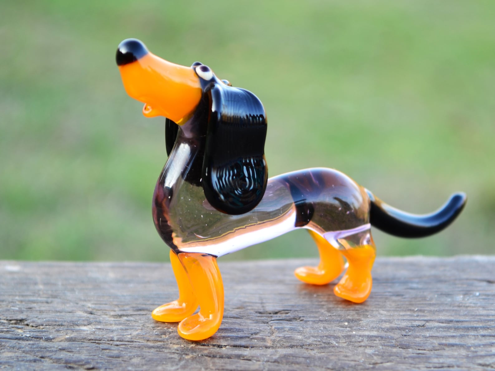 Glass Dog Ornaments Glass Dog Badger Glass Dog Craft Glass - Etsy