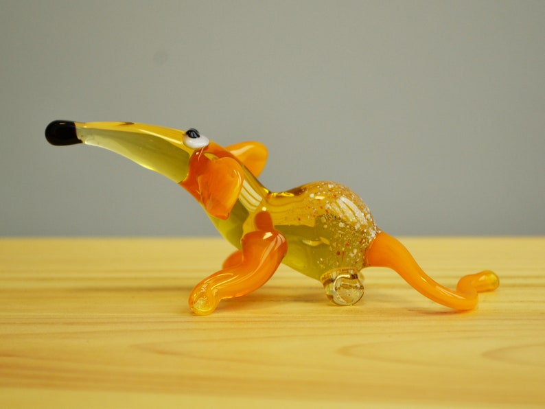 Glass Mouse Figures Sculpture Mouse Yellow Figurines Murano - Etsy