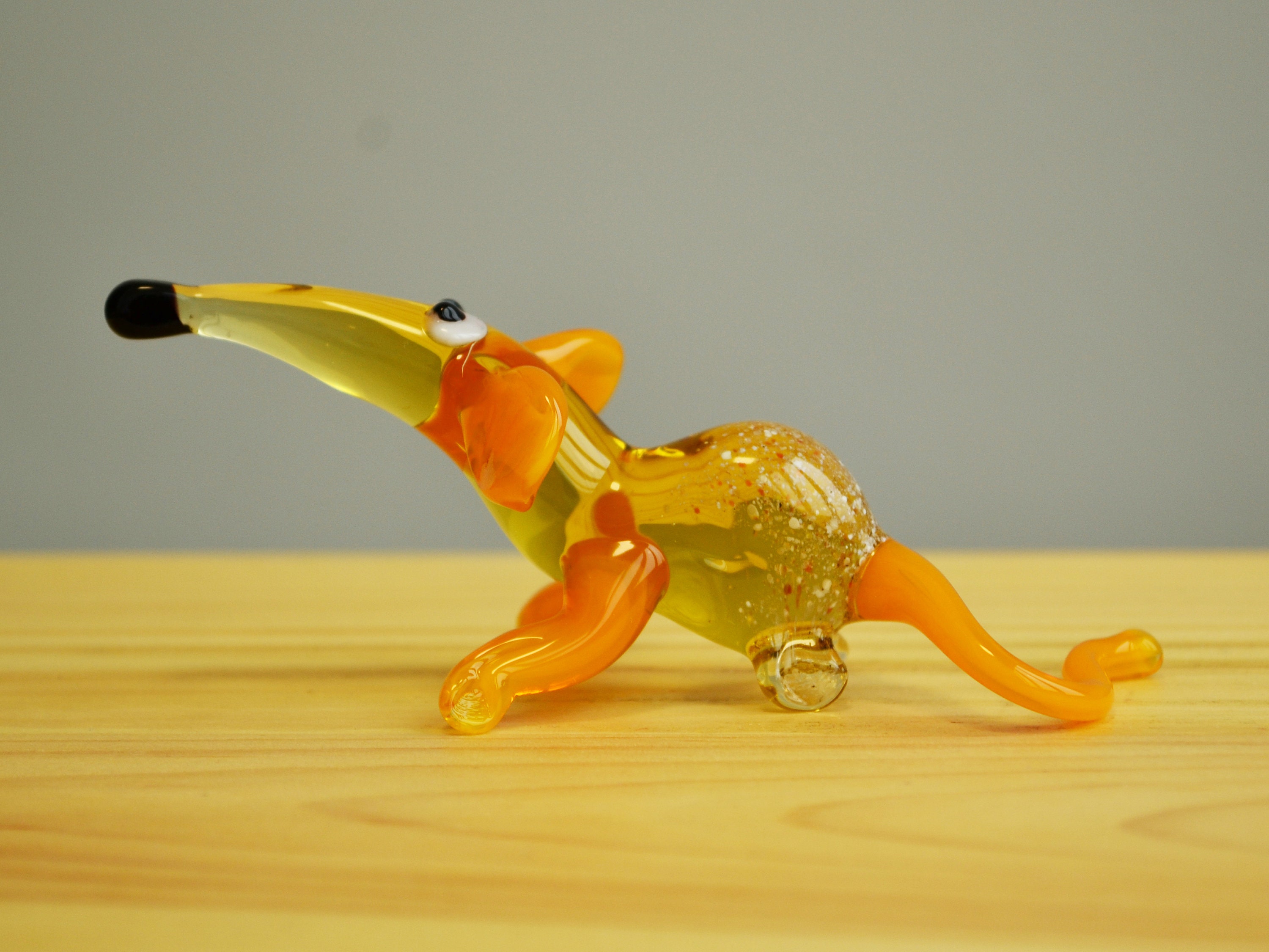 Glass Mouse Figures Sculpture Mouse Yellow Figurines Murano - Etsy