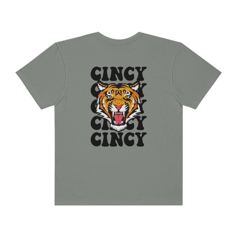 Cincy Retro Bengal Tiger Comfort Colors T-shirt - Etsy