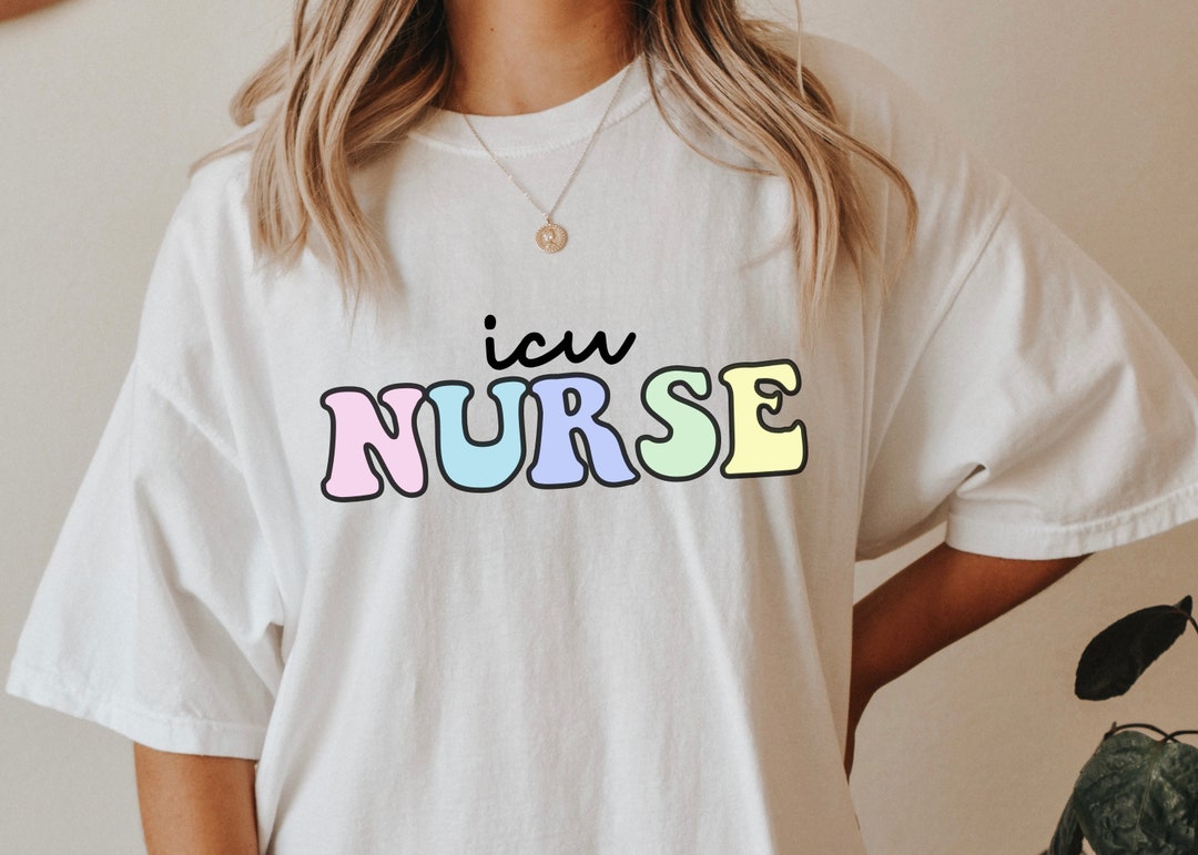 Camiseta ICU Nurse Retro Comfort Colors - Etsy España