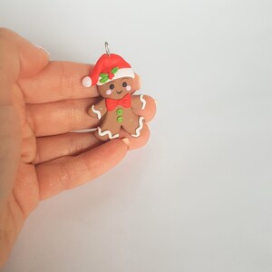 Handcrafted Polymer Clay Gingerbread Man Pendant Christmas - Etsy