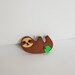 Handcrafted Polymer Clay Sloth Christmas Ornament Christmas Sloth Gift ...