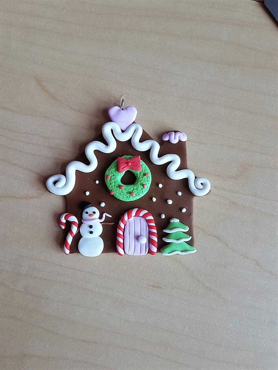 Handcrafted Gingerbread House Christmas Ornament Polymer | Etsy