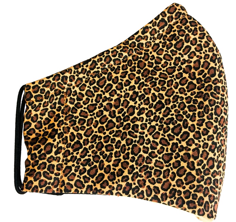 Cheetah Print Face Mask With Sewn in Filter Pocket and Nose - Etsy
