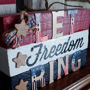 Let Freedom Ring Sign - Etsy