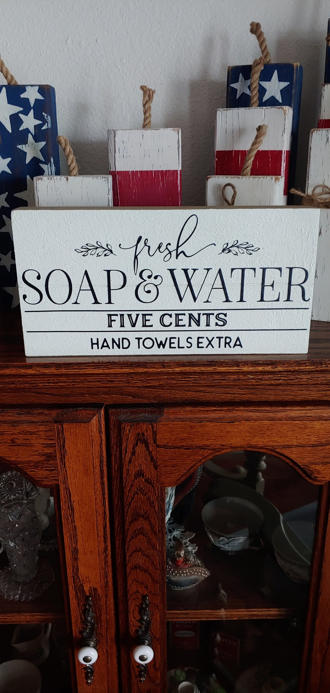 Soap & Water Sign - Etsy
