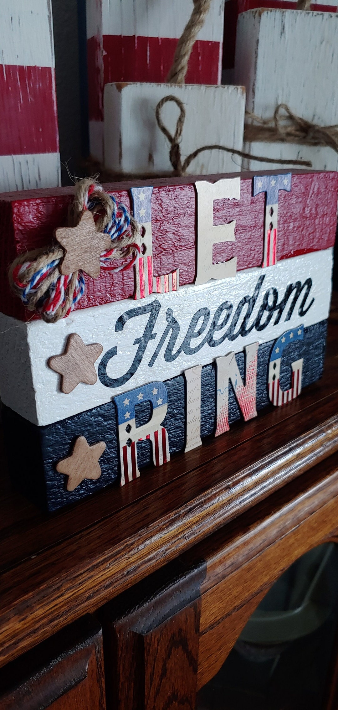 Let Freedom Ring Sign - Etsy