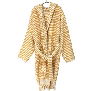Pompom Bubble Texture Bathrobe Handloom Turkish Cotton Resort Heavy ...