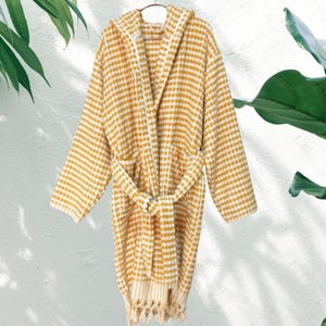 Pompom Bubble Texture Bathrobe Handloom Turkish Cotton Resort Heavy ...