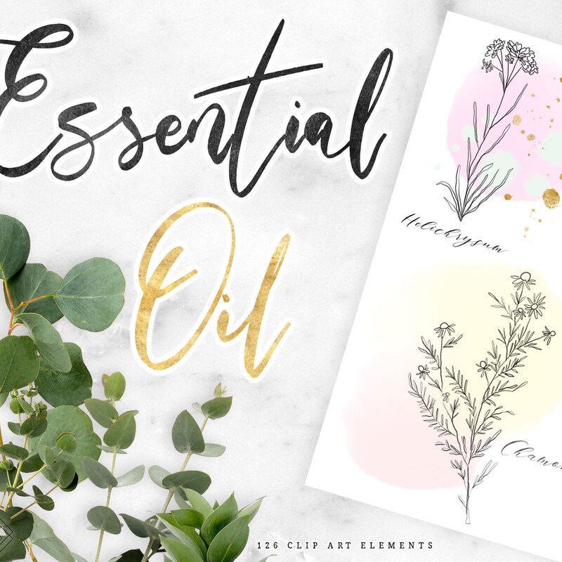 Essential Oil Clipart - Etsy