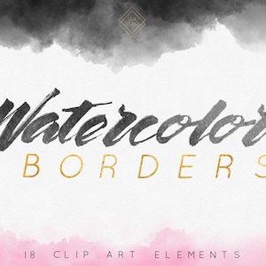 Watercolor Border Clipart - Water Color Borders Clip Art - Watercolour ...
