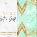 Mint Sea Green Gold Digital Paper Backgrounds Marble Glam - Etsy