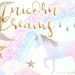 Pastel Rainbow Unicorn Clipart - Glitter Birthday Party Clip Art - Star ...