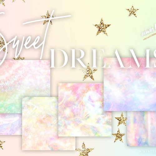 Unicorn Digital Paper Fairy Background Pastel Rainbow - Etsy