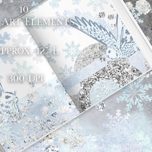Winter Christmas Clipart Border - Snowflake Holiday Clip Art Frame ...