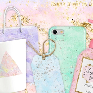 Pastel Watercolor Digital Paper - Rainbow Seamless Pattern Papers ...