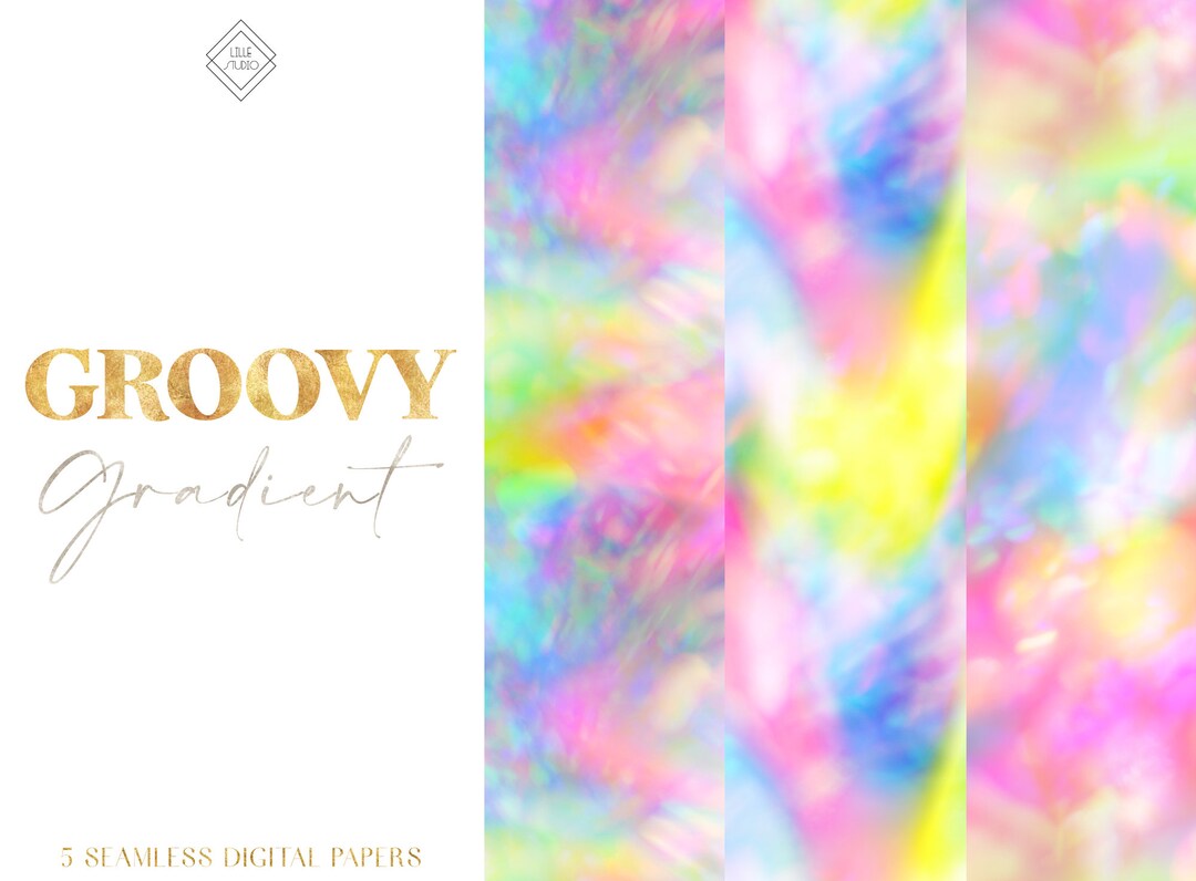 Rainbow Tie Dye Seamless Digital Paper - Colorful Gradient Repeating ...