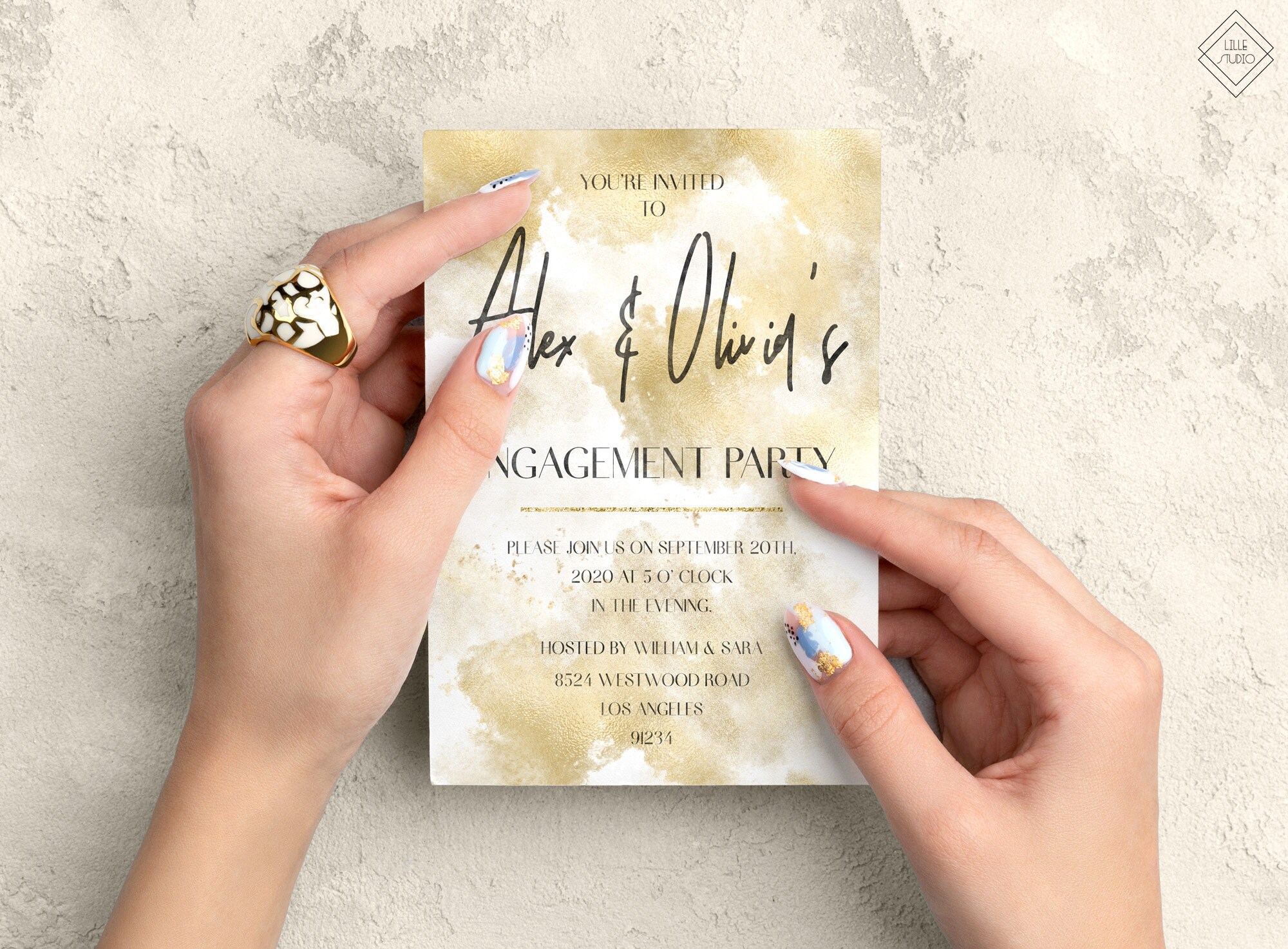 Luxury Rose Gold Silver Digital Paper Glam Watercolor - Etsy