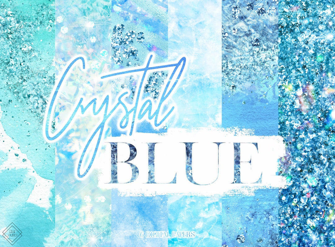 Baby Blue Watercolor Digital Paper - Pastel Water Color Winter Snow ...