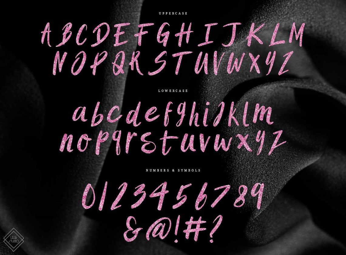 Hot Pink Glitter Digital Alphabet Clipart Letter Clip Art | Etsy