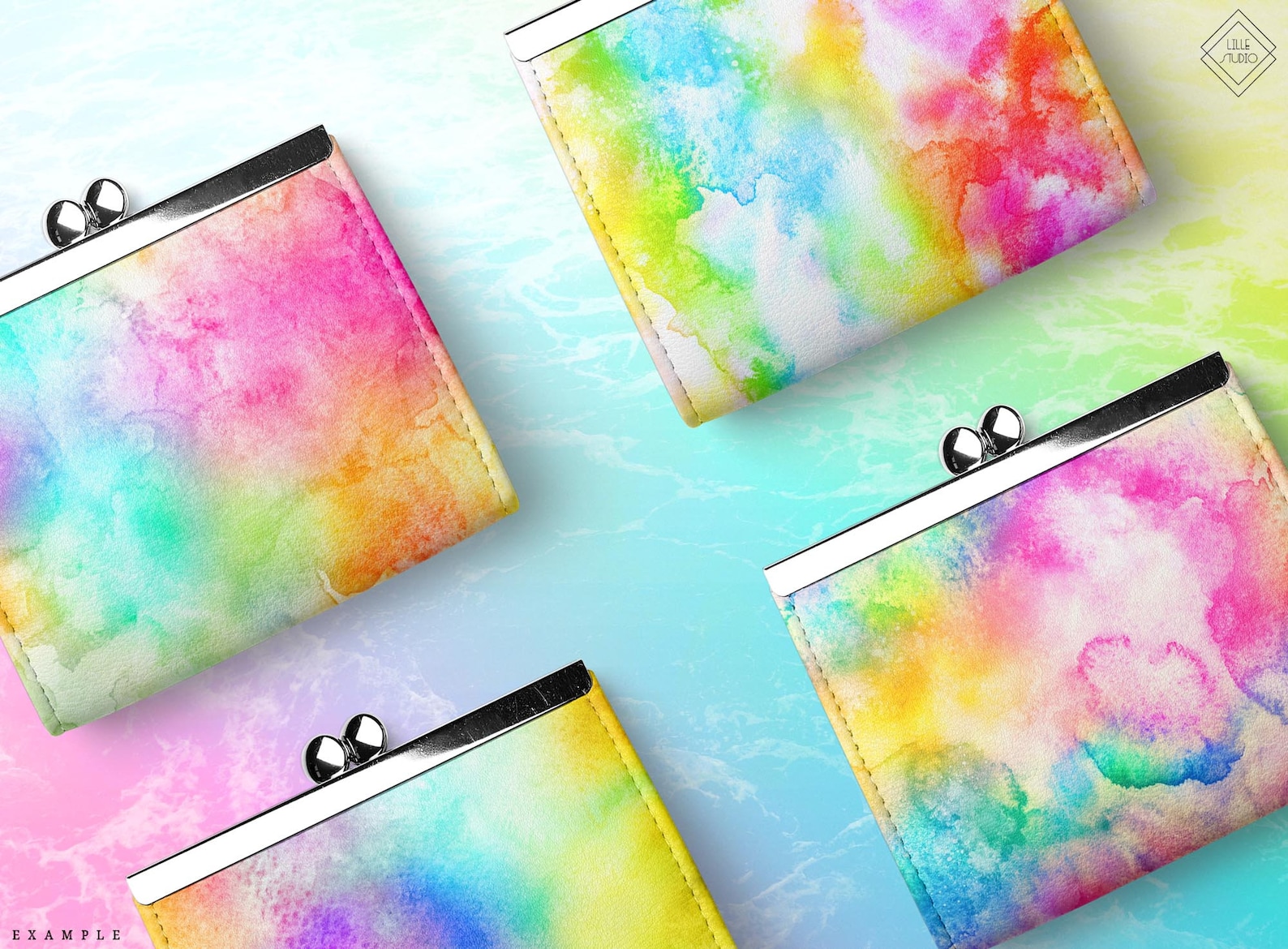 Rainbow Watercolor Seamless Digital Paper Pattern Water Color ...