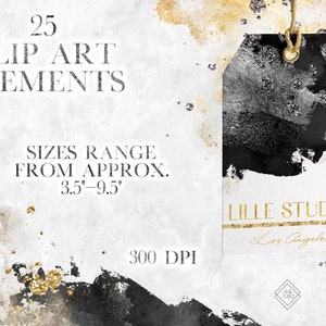 Black Watercolor Clipart - Brush Strokes PNG - Brush Stroke Clip Art ...