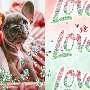 Christmas Glitter Alphabet Clipart - Red Green Letter Clip Art ...