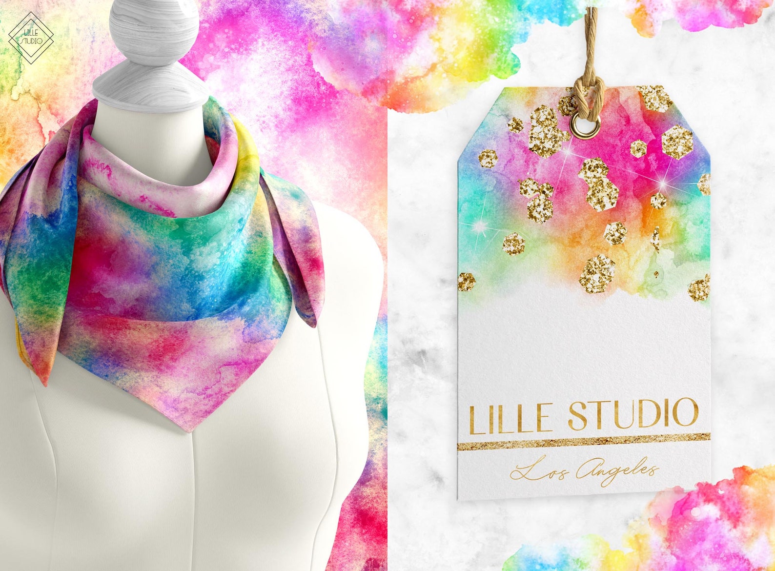 Rainbow Watercolor Seamless Digital Paper Pattern Water Color ...