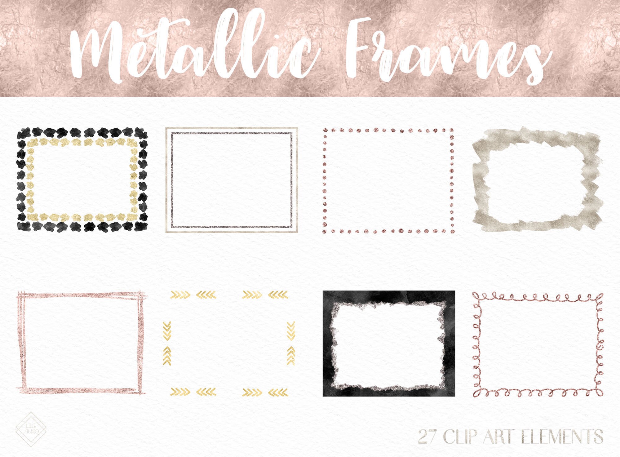 Rose Frames For Photoshop