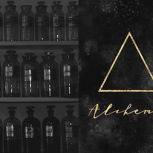 Geometric Alchemy Symbols Clipart - Boho Alchemist Symbol Clip Art ...